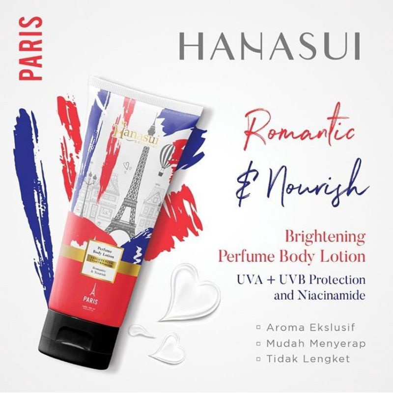 Jual HANASUI Perfume Body Lotion 180ml|Tokyo|Sydney|Paris | Shopee ...
