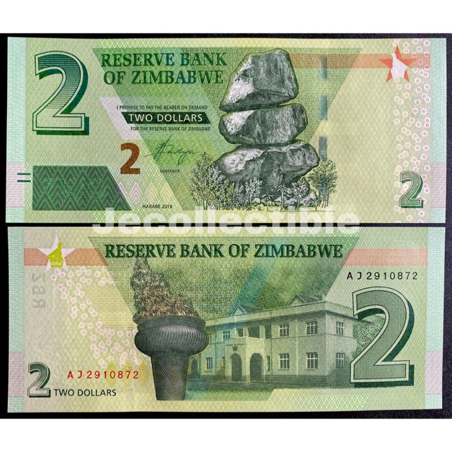 Jual Zimbabwe 2 Dollar Bond 2019 Hybrid | Shopee Indonesia