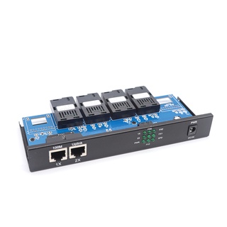 Jual POE 4FO 2LAN Media Converter Switch Hub Fiber Optik Konverter 4 Port FO 2 LAN Ethernet 100 ...