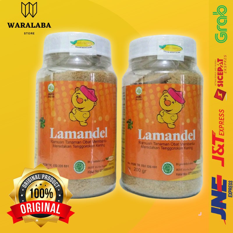 Jual OBAT BUBUK HERBAL LAMANDEL ATASI AMANDEL RADANG TERGGOROKAN ...