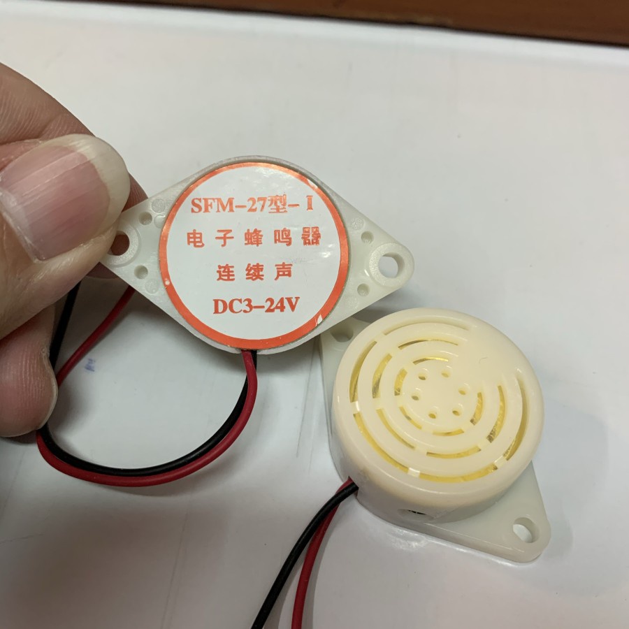 Jual Buzzer Besar 3v-24v 3-24v DC bunyi continuous SFM-27(())Buzzer Besar 3v-24v 3-24v DC bunyi ...