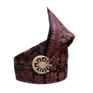 Jual TANJAK MELAYU FULL SONGKET IKAT MAHKOTA ALAM BUDAK MELAYU RIAU ...
