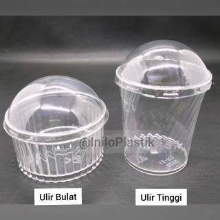 @10pcs Cup Pudding Mika Plastik / Cup Dessert / Cup Jelly Ulir Bulat ...