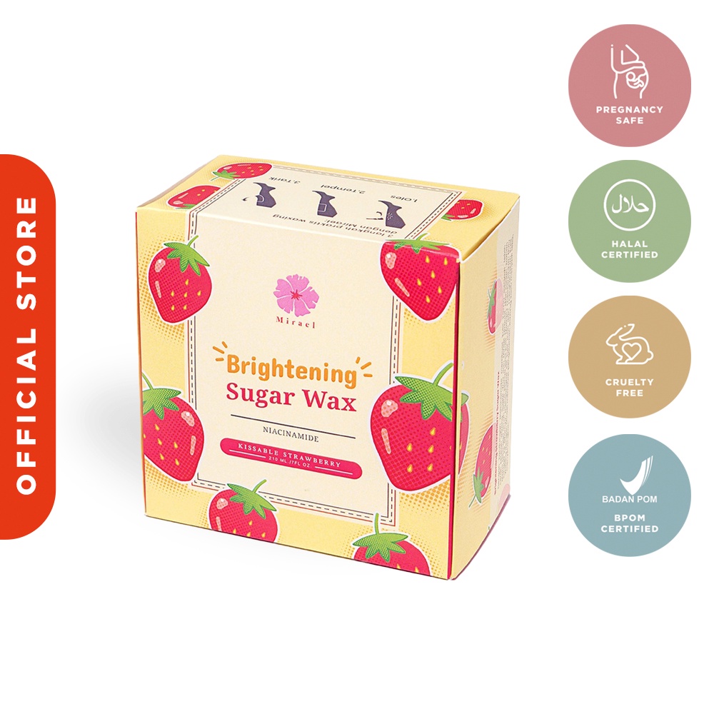 MSBB - MIRAEL Brightening Strawberry Sugar Waxing Kit - My Skin But Better