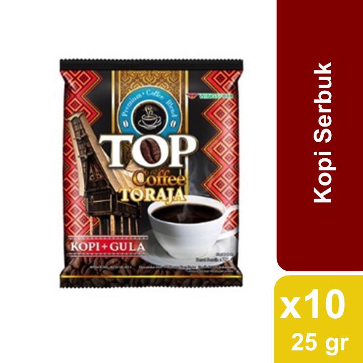 Jual TOP Coffee Toraja Kopi Bubuk 10 x 25 gr | Shopee Indonesia