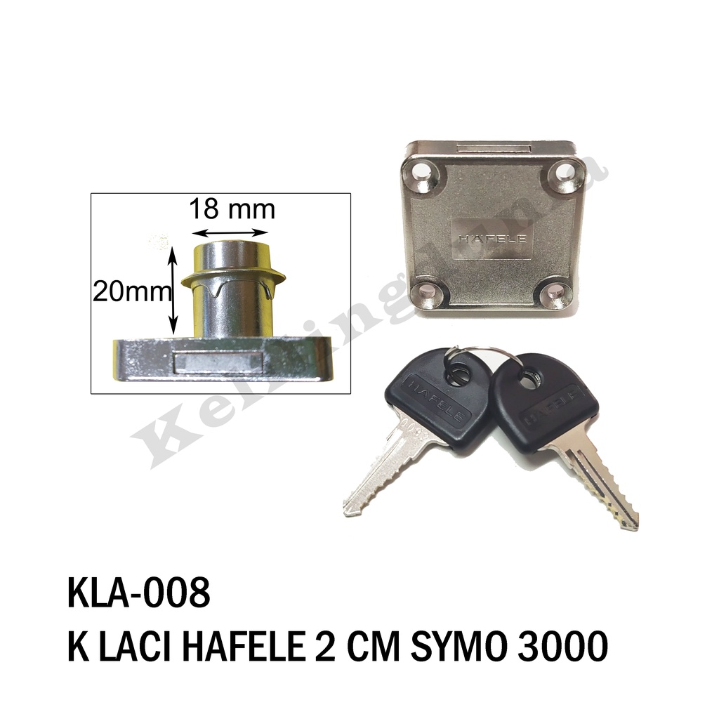 Jual Kunci Laci Lemari 138-22MM MasterKey SYMO-3000 HAFELE Original ...