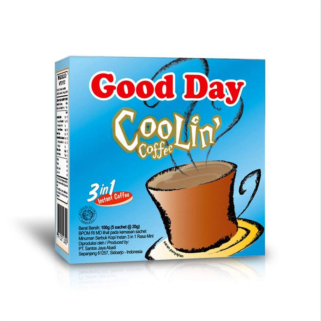 Jual Kopi Good Day 3 In 1 Instant Coffee Cool In Kemasan Box Isi 5 ...