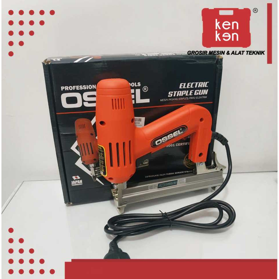 Jual Mesin Staples Tembak Listrik OS1022 Ossel Electric Nailer Gun ...