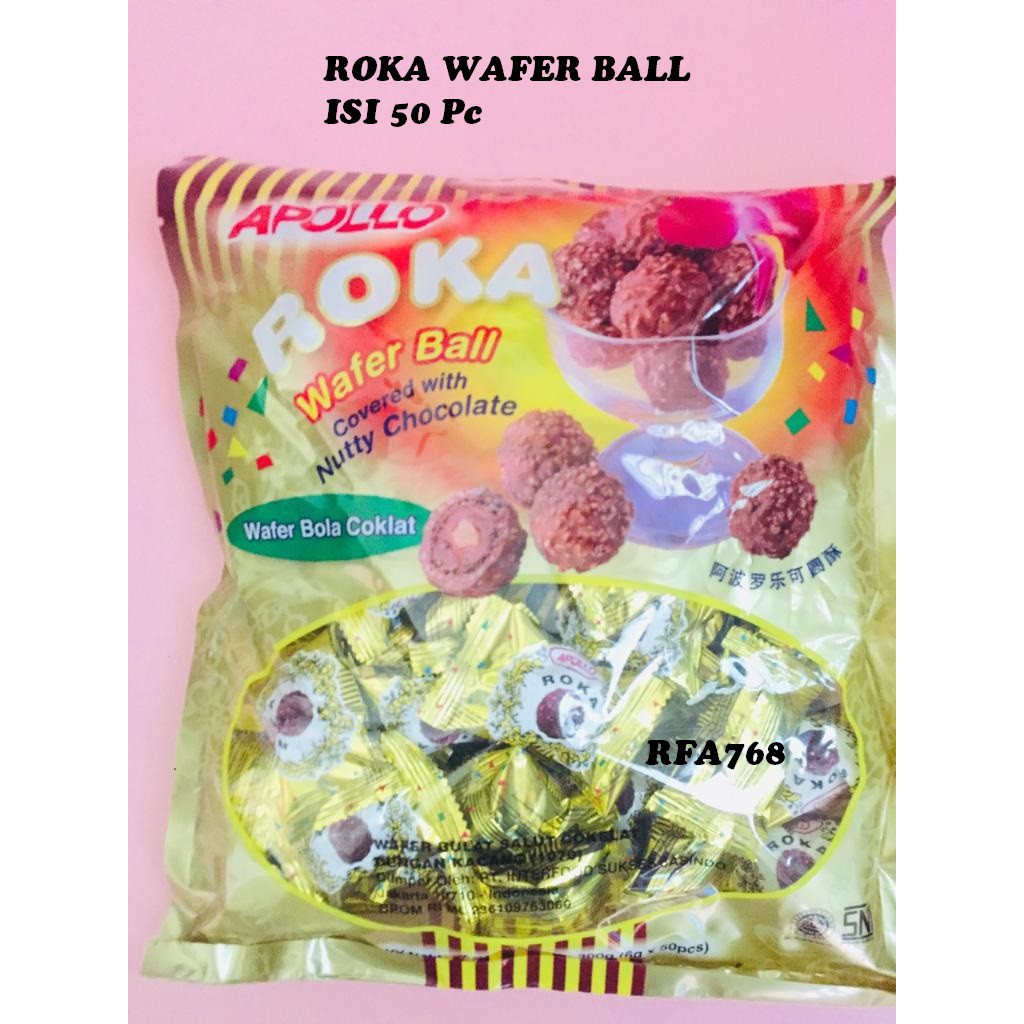 Jual Coklat Roka Wafer Ball Isi 50 Pc Indonesia|Shopee Indonesia
