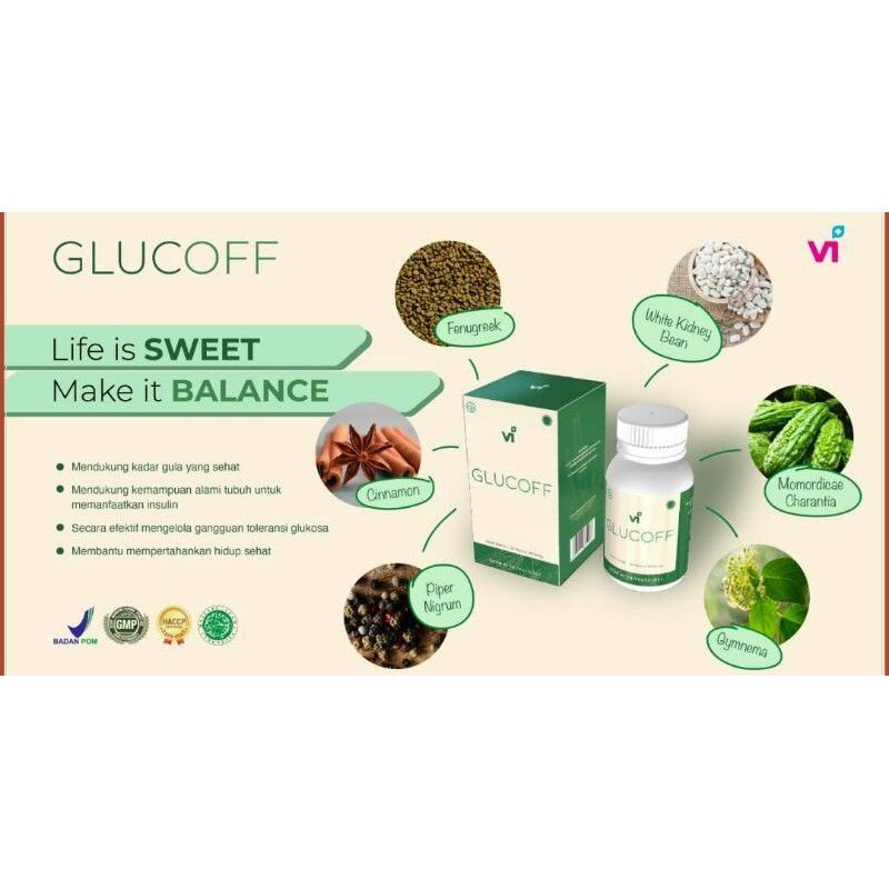 Jual GLUCOFF,Vi+(original, BPOM) | Shopee Indonesia