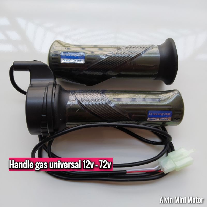 Jual handle gas universal sepeda listrik dan skuter elektrik 12v 24v ...