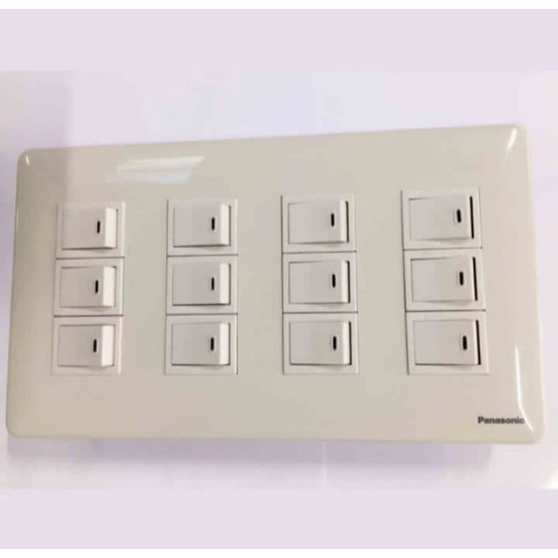 Jual Saklar 12 Gang atau Grid Switch 12 gang Panasonic Full Color ...