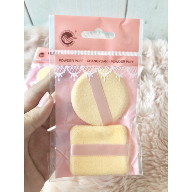 Jual Sponge bedak foundation MIX HANDLE ISI 2 | Shopee Indonesia