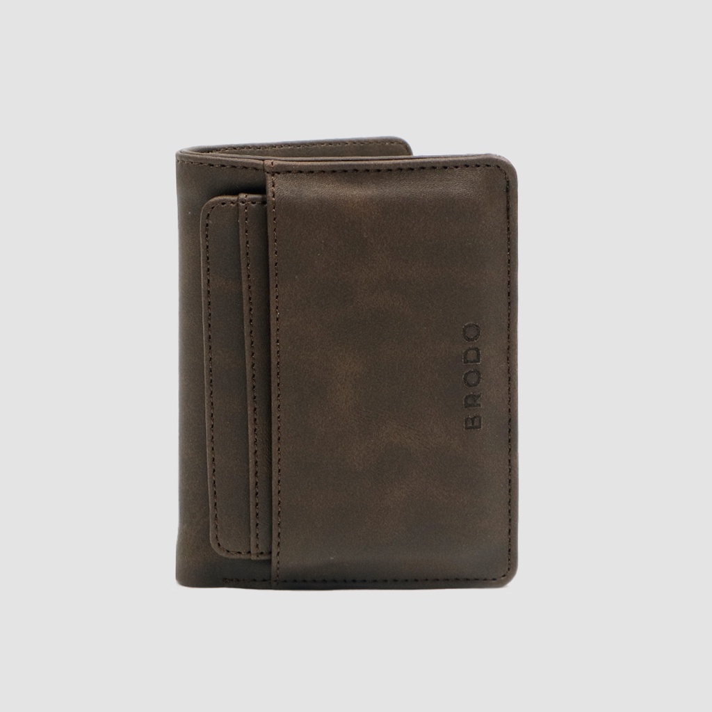 Jual BRODO - Dompet Leftport Wallet Brown | Shopee Indonesia