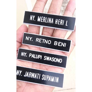 Jual MURAH NAME TAG GRAFIR GRAVIR DOFF DAN PUTIH NAMA DADA GRAVIR UKIR ...
