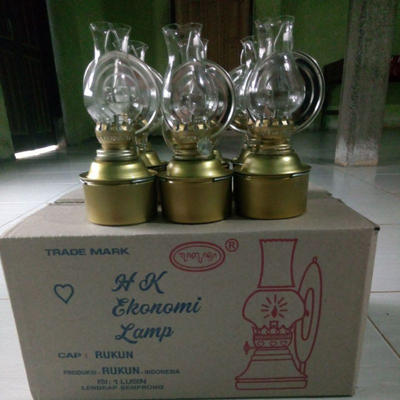 Jual Lampu ublik sumbu pot kaleng warna gold - minyak tanah - lampu ...