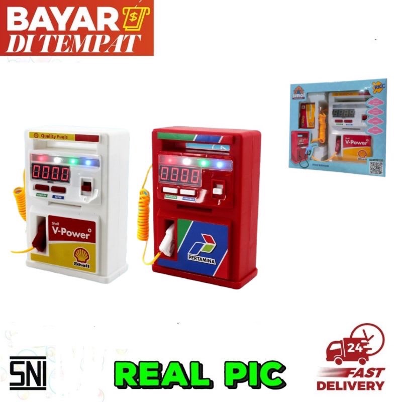 Jual mainan viral pom bensin pertamina fuel station mobil mobilan isi ...