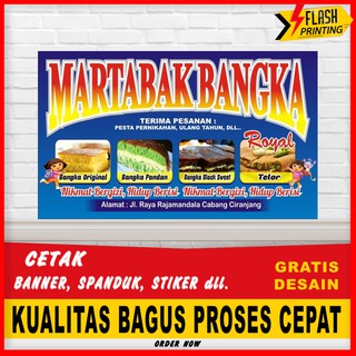 Jual Spanduk martabak / Cetak Spanduk Banner Cepat 1 HARI | Shopee ...