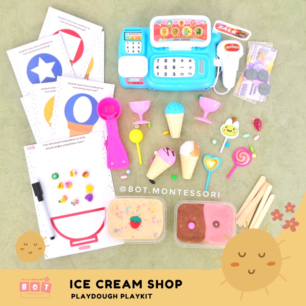 Jual BOT Montessori | BOT HOMEMADE DOUGH ~ ICE CREAM SHOP PLAYDOUGH ...