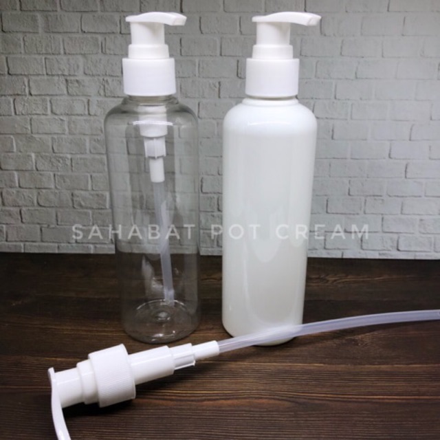 Jual BOTOL PUMP 250ML PUTIH dan BENING | Shopee Indonesia