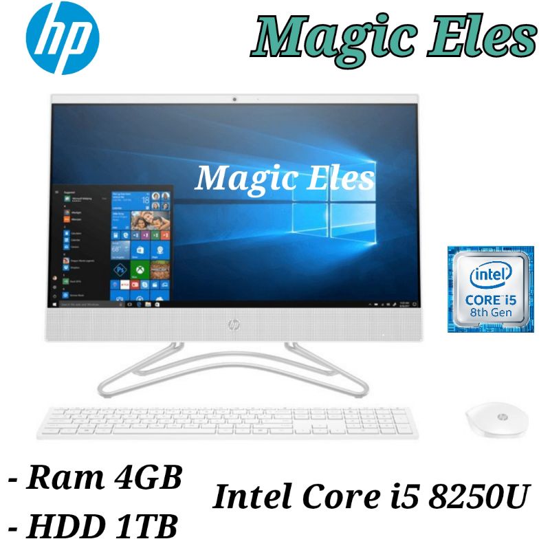 Jual PC AIO HP 22 - C00521 intel Core i5 - 8250U Ram 4GB HDD 1TB / SSD ...