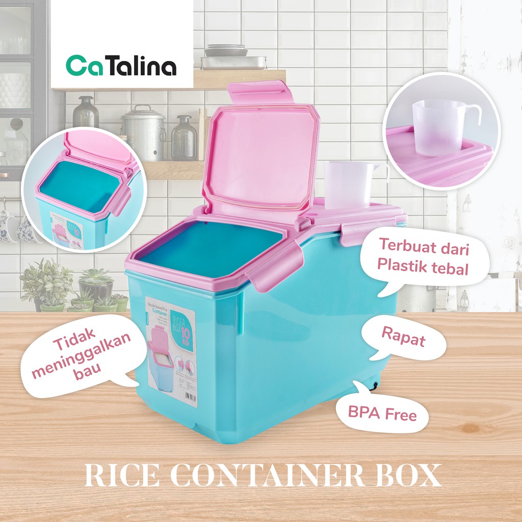 Jual Tempat Beras Kotak Beras 10 Kg Rice Box | Shopee Indonesia