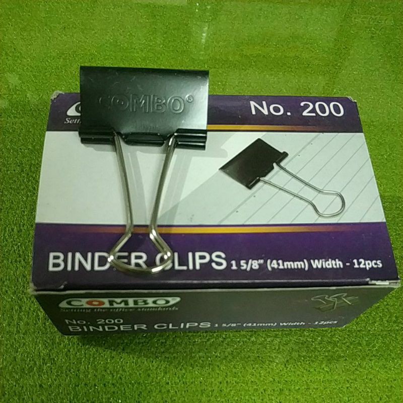 Jual Binder Clip Combo no. 200 / Binderclip no200 / Binder Clips no.200 / Binderclips 41mm 1 5/8 ...