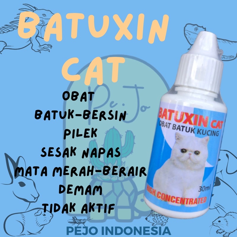 Jual BATUXIN CAT - Obat Kucing Batuk Pilek Sesak Nafas Berdahak Bersin ...