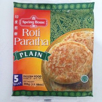 Jual Spring Home Roti Paratha Plain isi 5pcs 325gr | Shopee Indonesia