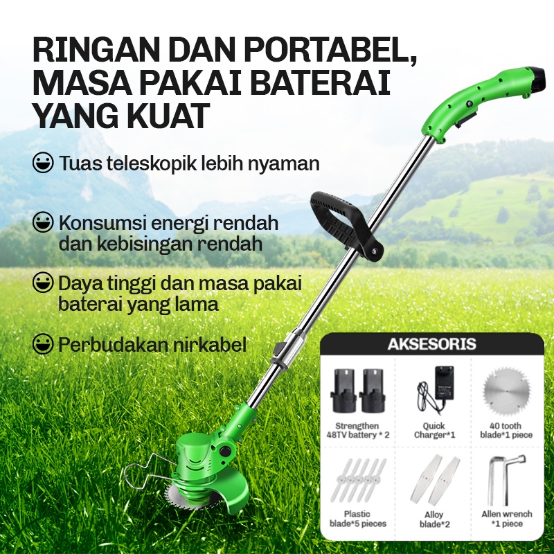 Jual Mesin potong rumput baterai Mesin pemotong rumput Mesin potong ...