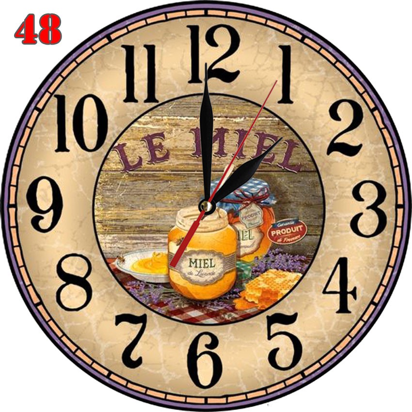 Jual #48 Jam Dinding Cantik Dan Unik Motif Vintage Cocok Untuk Interior ...