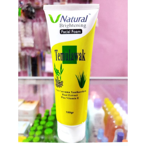 Jual Natural Temulawak facial foam 100gr | Shopee Indonesia