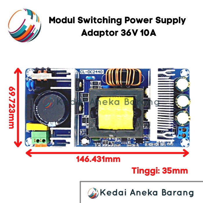 Jual Module Modul Switching Power Supply SMPS PSU 36V 10A AC-DC AC - DC Adaptor Adapter PCB ...