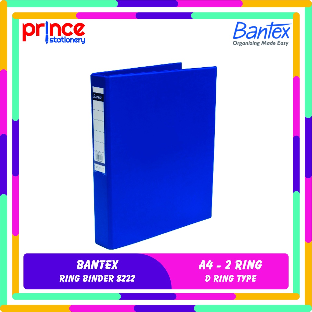 Jual BANTEX RING BINDER A4 8222 D-TYPE 2 RING 25 MM | Shopee Indonesia