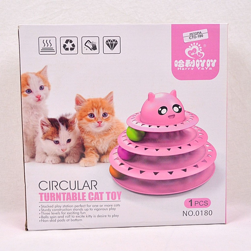 Jual YAYA CTO180 Mainan Kucing Circular Turntable Cat Toy Indonesia ...