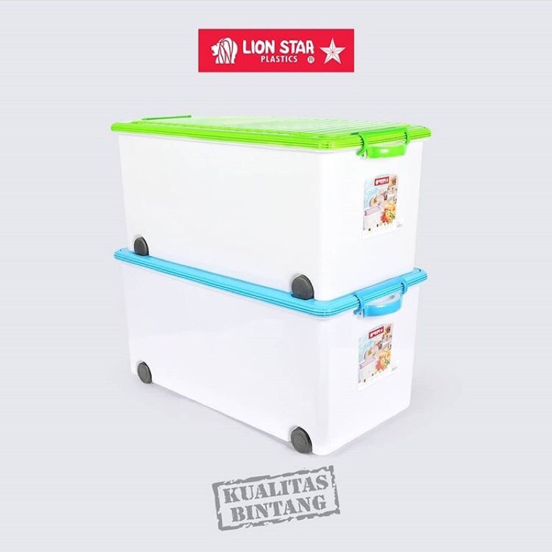 Jual Lion Star Container Box Vigo 72 Liter Dengan Roda / Container Box ...