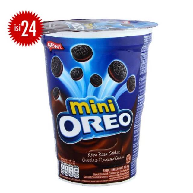 Jual Oreo Mini Cup Chocolate Biskuit Cup 67g - KARTONAN | Shopee Indonesia