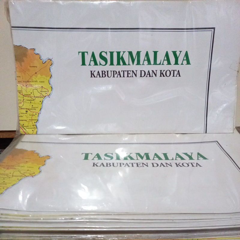 Peta Lipat - PETA TASIKMALAYA KABUPATEN DAN KOTA ( Ukuran Sedang ...