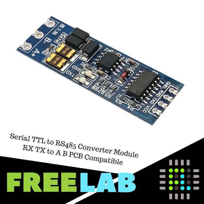 Jual Serial TTL to RS485 Converter Module RX TX to A B ModBus untuk PCB | Shopee Indonesia