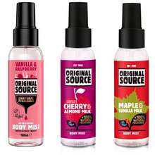 Jual ORIGINAL SOURCE Body Mist Vanilla & Raspberry | Maple & Vanilla ...
