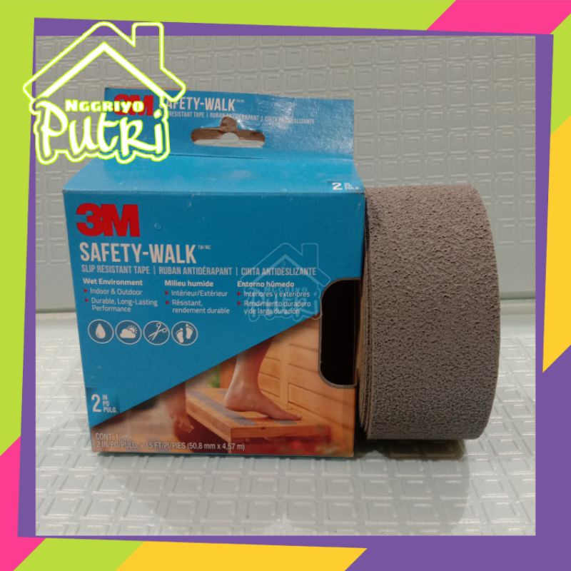Jual Anti Slip Lantai Atau Tangga Safety Walk 3M Medium Grit Indoor Outdoor Abu-Abu | Shopee ...