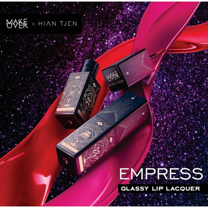 Jual MAKE OVER Glassy Lip Lacquer X Hian Tjen | Shopee Indonesia