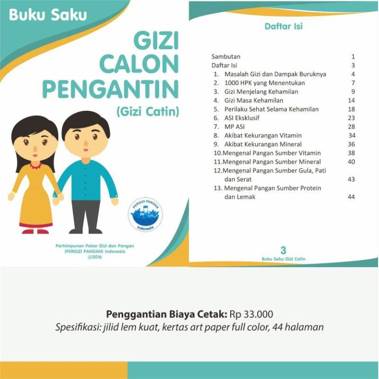 Jual Buku Saku Gizi Calon Pengantin (Catin) Indonesia|Shopee Indonesia