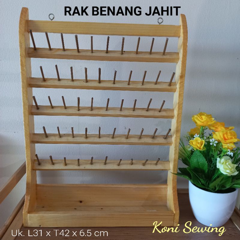 Jual Rak Benang Kayu 50 Tiang | Shopee Indonesia