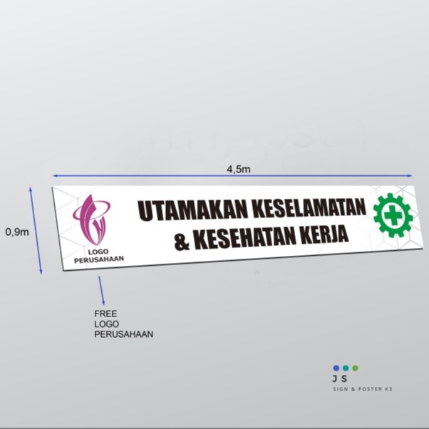 Jual Spanduk Banner K3 Safety UTAMAKAN KESELAMATAN & KESEHATAN KERJA ...