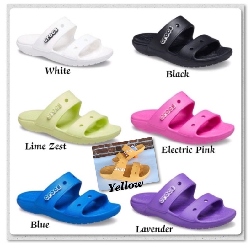 Jual TERMURAH Sendal Crocs Two Strap Classic slide 2 Women / Sandal ...