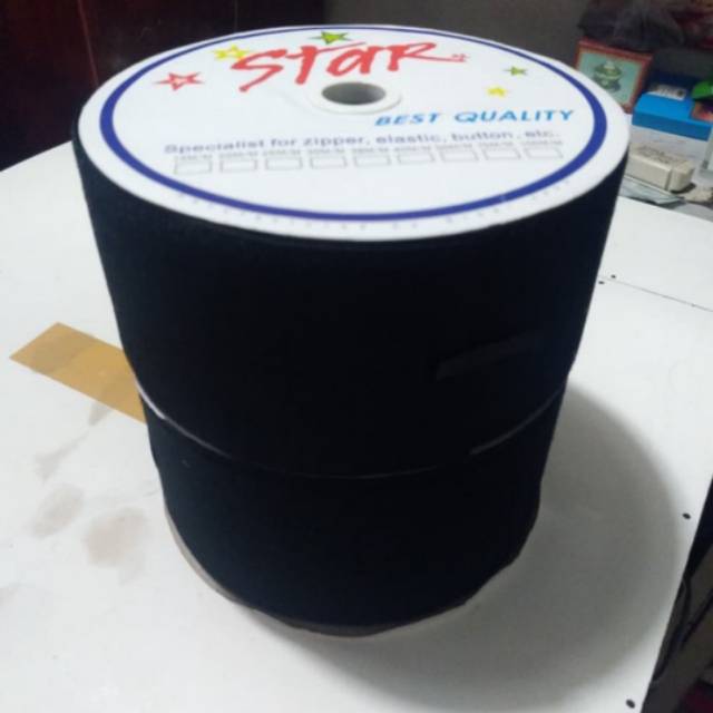 Jual Velcro perekat 10cm warna hitam 1roll ( halus/kasar) Indonesia ...