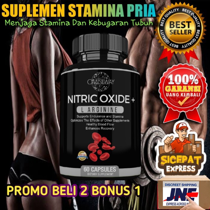Jual SUPLEMEN FITNES NITRIC OXIDE + L ARGININE KESEHATAN PRIA VITAMIN ...