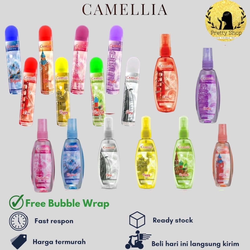 Jual CAMELLIA Body Spray 100ml - Unisex Parfum | Shopee Indonesia