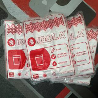 Jual Kresek plastik gelas pop idola ice botol 16 22 | Shopee Indonesia
